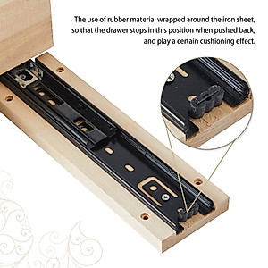 LuxursKingQYW Drawer Wood Pull Out Tray Drawer Box Kitchen Cabinet Organizer Cabinet Slide Out Shelve Cabinet Pull Out Shelves, Wooden Pull-Out Shelf-Fast and Easy D.I.Y. (24" W×21" D×3" H)