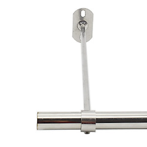 2 Pack Ceiling Mount Bracket, Stainless Steel Wardrobe Pipe Bracket Rod Holder Ceiling Holder, ULIFESTAR Shower Curtain Closet Wardrobe Rod Lever Support Holder Pipe Flange Socket 25x400mm/1x16''