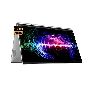 HP 2022 Envy x360 2-in-1 15.6" FHD Touchscreen Convertible Laptop, Intel Core i5-1155G7, 16GB DDR4 RAM, 512GB PCIe SSD, Backlit Keyboard, Intel Graphics, Webcam, Windows 11, Silver, ROKC Mousepad