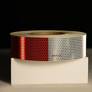 Reflective Tape Conspicuity Stickers for Trailer, Container Rim, Truck Reflectors, Length 150ft, DOT C2 Certified, R6"XW6", Weatherproof, Strong Adhesive High Intensity Escort for Safety