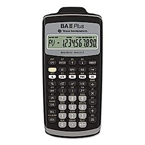 Texas Instruments BAIIPlus Financial Calculator, 10-Digit LCD