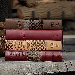 KJV Study Bible, Large Print, Bonded Leather, Black, Thumb Indexed, Red Letter: Second Edition (Signature)