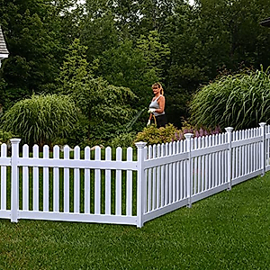Zippity Outdoor Products ZP19002 No Dig Fence Newport, 36"H x 72"W, White