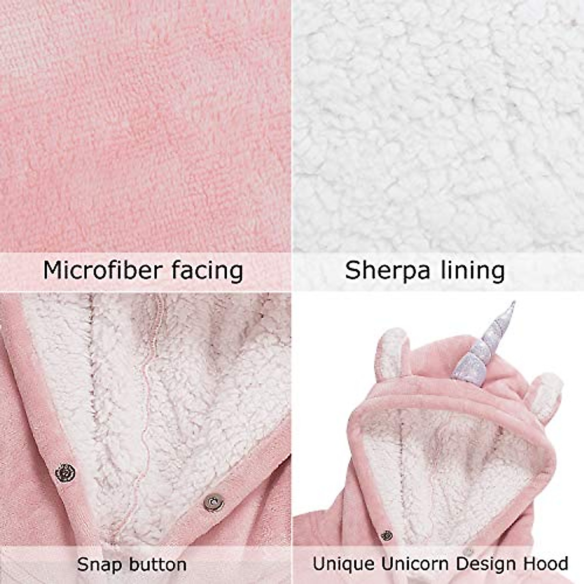 Catalonia Unicorn Blanket Hoodie Sweatshirt, Oversized Wearable Sherpa Lounging Pullover for Adults Men Women Teenagers Kids Gift