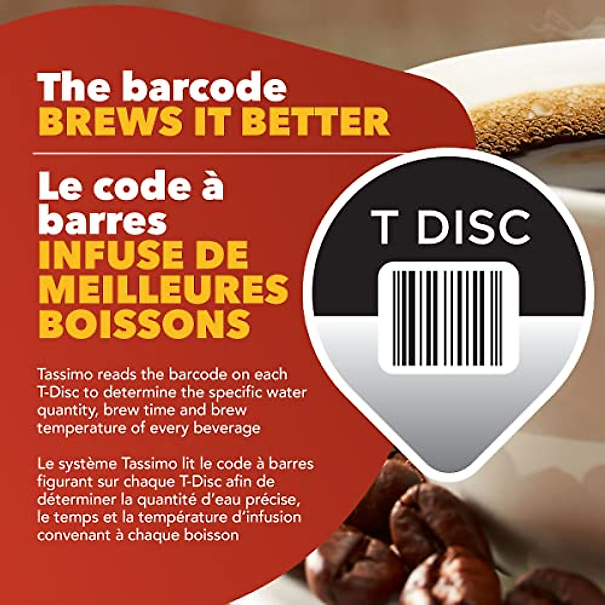 Tassimo Nabob 100% Colombian Coffee 14 T Discs (110g / 3.8oz)