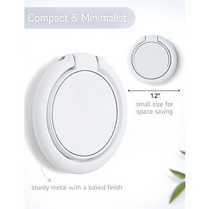 Oaque Sunglasses Organizer Wall Mounted Sunglasses Holder 6 Pack Hanging Eyeglass Holder (White with Adhesive)