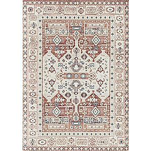 Rugs America Gallagher Collection GL60A Sangria Koti Transitional Vintage Area Rug 8' x 10'
