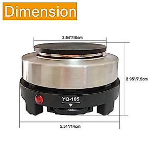 Mini Hot Plate Electric Stove, Small Electric Hot Plate Multi-Function Portable Stove Hot Burner Cooktop Electric Heater for Home Kitchen 110V