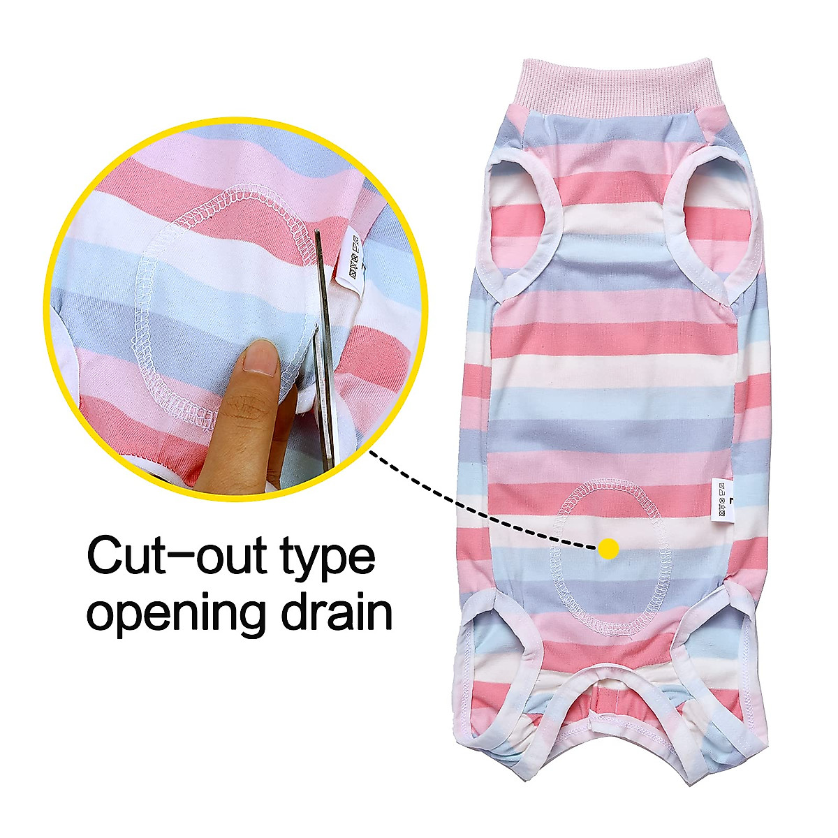 Dog Recovery Suit Dog Onesie for Surgery Recovery, Dog Surgery Recovery Suit for Small Medium Dogs, E-Collar Alternative After Surgery Wear Anti Licking Abdominal Wounds Pet Surgery Recovery Suit