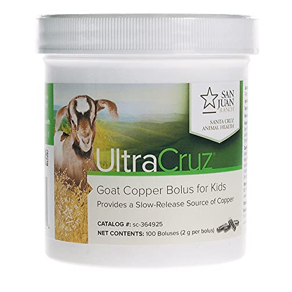 UltraCruz - sc-364925 Goat Copper Bolus Supplement for Kid Goats, 100 Count x 2 Grams