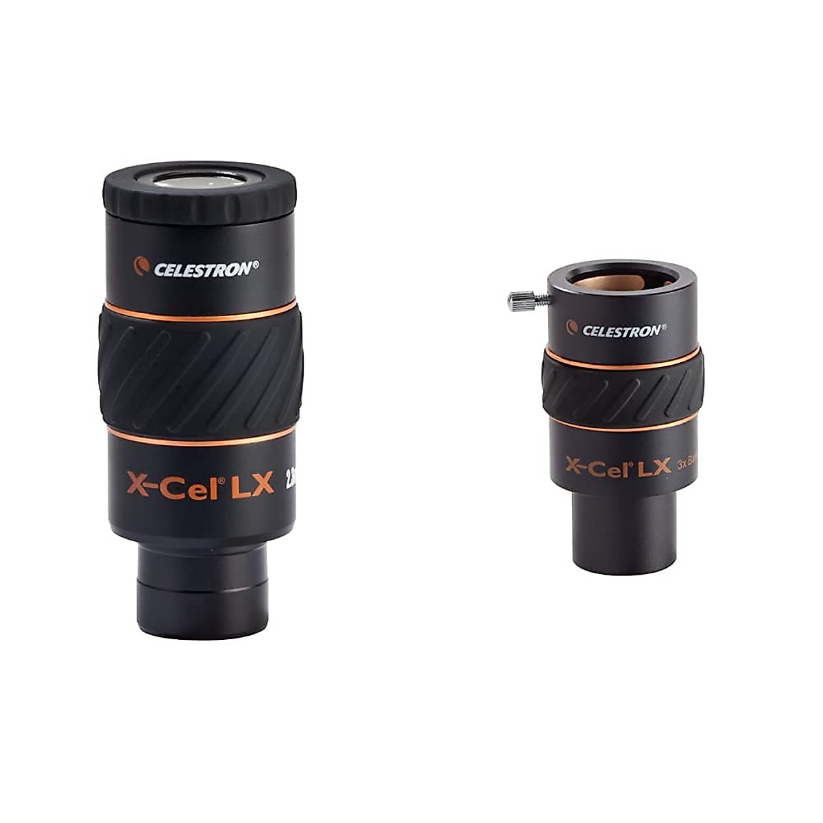 Celestron X-Cel LX Series Eyepiece - 1.25 2.3mm 93420 & 93428 X-Cel LX 1.25-Inch 3X Barlow Lens (Black)