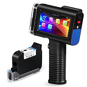 BENTSAI BT-HH6105B2 Handheld Inkjet Printer with 4.3 Inch HD LED Touch Screen Portable Handheld Printer for Label, Logo, Date, Code Text Number on Carton Wood Cloth Stone Pipe Plastic