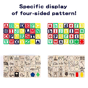 Wooden Alphabet Blocks Truck Wooden Building Blocks Car for Toddlers 28 pcs Stacking Blocks and A Truck Montessori Preschool Learning Toys for Toddlers