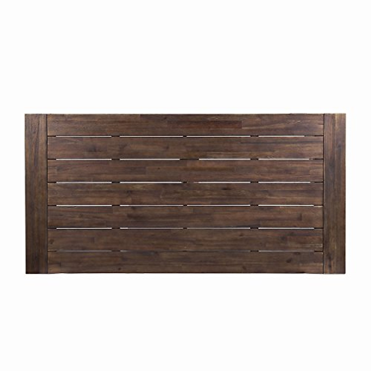 GDFStudio Cytheria Indoor Farmhouse 3 Piece Acacia Wood Picnic Set Finish Frame, Sandblast Dark Brown + White Rustic Metal