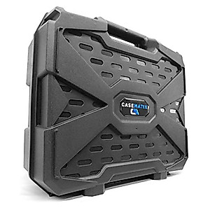 CASEMATIX Hard Shell Travel Case Compatible with Meta Quest 3S, Meta Quest 3 and 2 VR Headset - Fits 256GB, 128GB and 64GB Models with Custom Compartments for Accessories Like Controllers and Cables