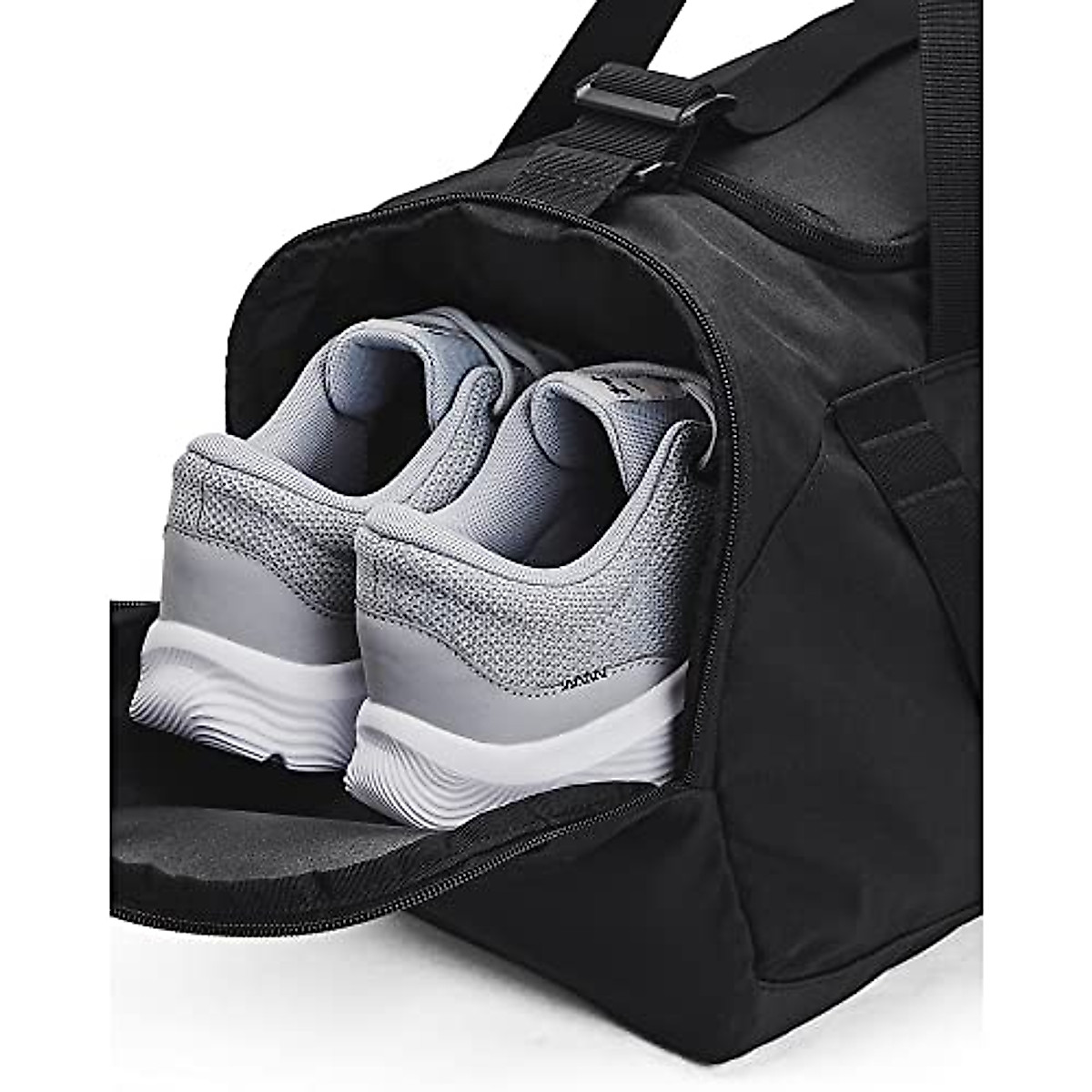 Under Armour Women's Undeniable Signature Duffle , (001) Black / / Metallic Harbor Blue , One Size Fits Most