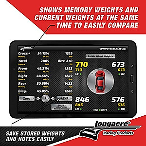 Longacre 52-72715 Wireless Tablet XLi Scales w/ Storage Box