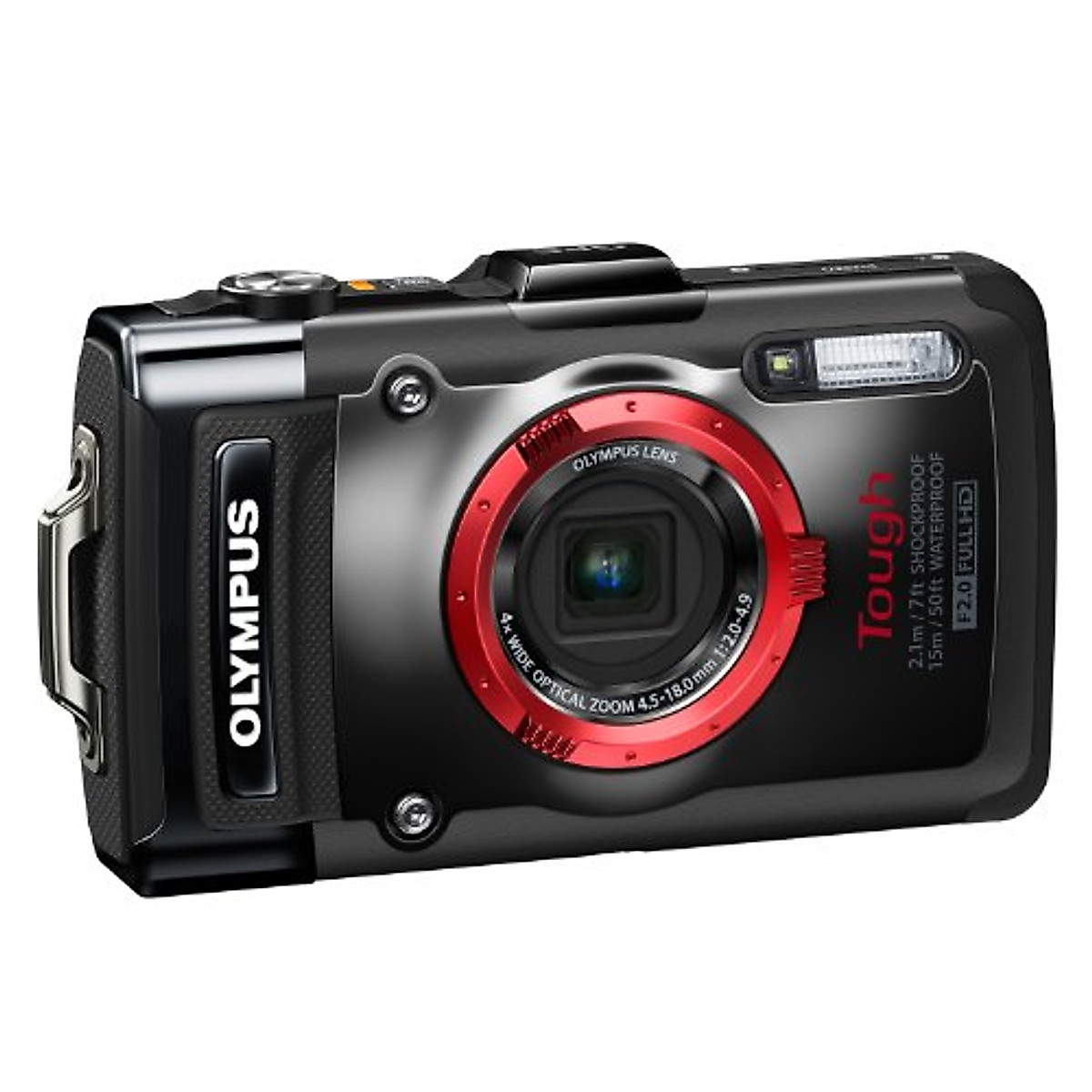 Olympus Stylus TOUGH TG-2 Digital Compact Camera - Black (12MP, 4x Wide Optical Zoom) 3 inch OLED - International Version (No Warranty)
