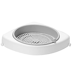 Bathroom Degree Rotating for Triangle Shelf Toilet Spinning Corner Organizer Holder Tray Storage Rack 360° Rotating Triangle Shelf