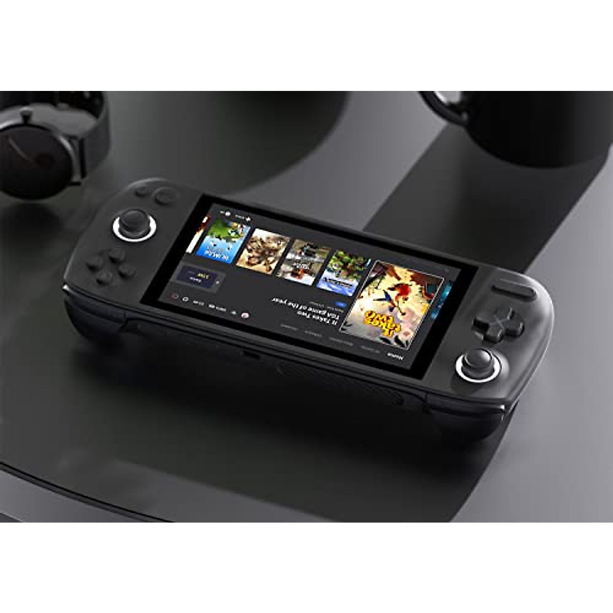 AYANEO Air Handheld PC Game Console,5.5 Inches OLED Touch Screen Video Game Console, Win 11 OS ,CPU AMD R5- 5560U ,7350 mAh Battery, 16GB/512GB (Black)
