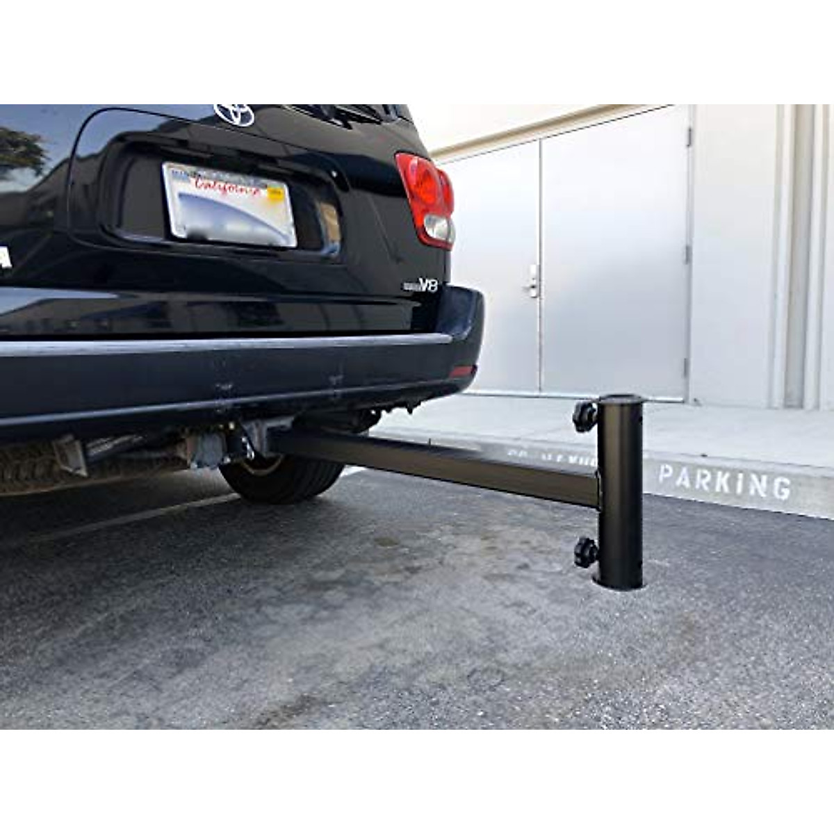 MAXXHAUL 50102 Hitch Mount Umbrella Holder - Durable and Sturdy - Great Support for Large Patio and Outdoor Umbrellas - Ideal for Traveling, Tailgating and Other Outdoor Events , Black