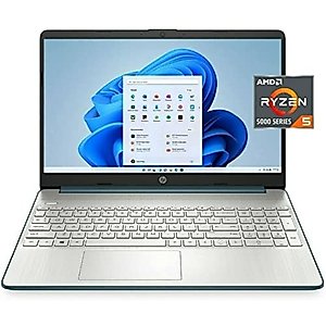 HP Newest Pavilion 15 Thin & Portable Laptop, 15.6" FHD (1920 x 1080) IPS Display, AMD Ryzen 5 5500U (>i7-1065G7), 9 hr Battery Life, Webcam, Fast Charge, Type-C, Win 11 (16GB RAM | 512GB PCIe SSD)