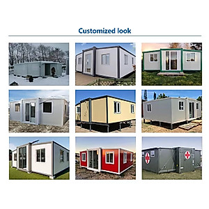 Folding House Solar Tiny Houses Ready to Living 2 Bedroom Mobile Portable Home Prefab Expandable Container House
