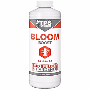 Bloom Bud Builder & Flower Hardener Plant Nutrient and Supplement, Triggers Fast Flowering by TPS Nutrients, 1 Quart (32 oz)