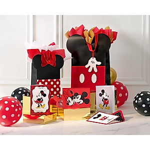 Papyrus 9" Medium Disney Gift Bag (Minnie Mouse Ears) for Birthdays, Weddings, Anniversaries and All Occasions (1 Bag)
