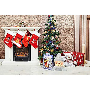 HutHomery Lighted Christmas Snowman Lamp, Electric Glass Snowman Ball Night Lights with Santa Claus Hat for Xmas Holidays Home Décor