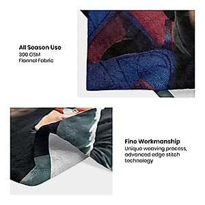 Throw Blanket & Pillow Cover Ultra Soft Fleece Blanket Set Cozy Air Conditioner Blankets Warm Gifts Blanket for Bed Couch Sofa Bedroom 40"X50"