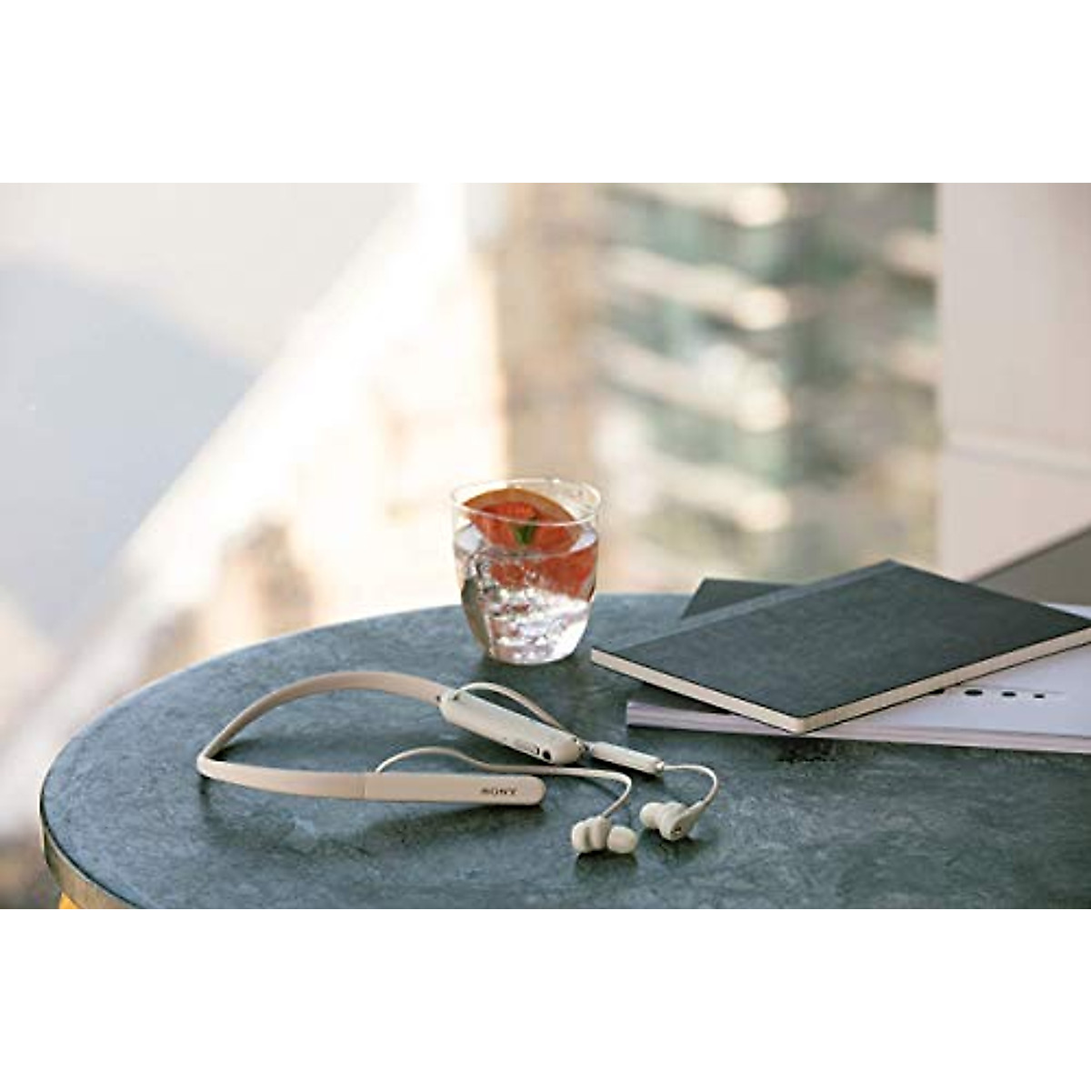 Sony WI-1000XM2 in-Ear Noise Cancelling Neckband Silver Headphones with an Additional 1 Year Coverage by Epic Protect (2021)