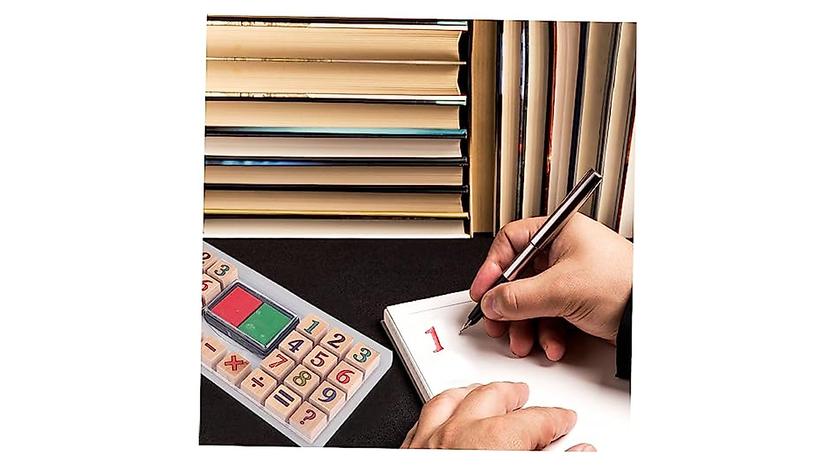 STOBOK Wood Rubber Stamp Set for Kids - Fun Crafts