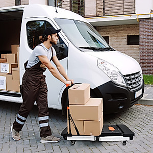 Evcitn Portable Workbench,7-in-1 Work Benches for Garage,45”Folding Work Table,Used as Car Creeper,Sawhorse,Platform,Scaffold,Hand Truck with 4 Wheels,550lbs Load Capacity