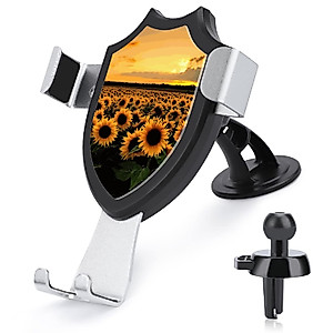 Sunflower Sunset Car Phone Holder Mount Universal Cell Phone Holder Fashion Car Mount for Men Women