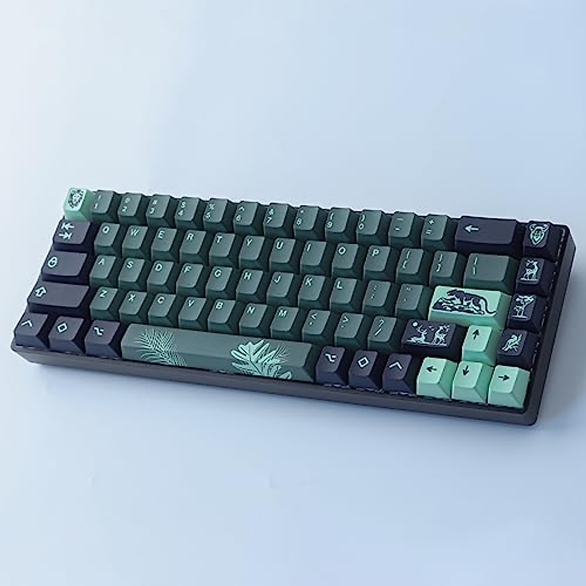 JOMKIZ PBT Keycaps, 157-key Dyed Sublimation Cherry Profile Custom Keycap Set for Cherry MX Switches ISO/ANSI Layout Mechanical Keyboards