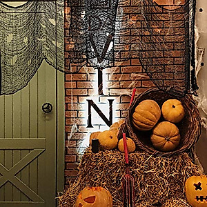 CozyCabin 78 x 33 inch Spooky Halloween Cloth Indoor Outdoor Halloween Creepy Cloth for Haunted House Patio Yard Garden and Wall Windows Scary Halloween Decorations