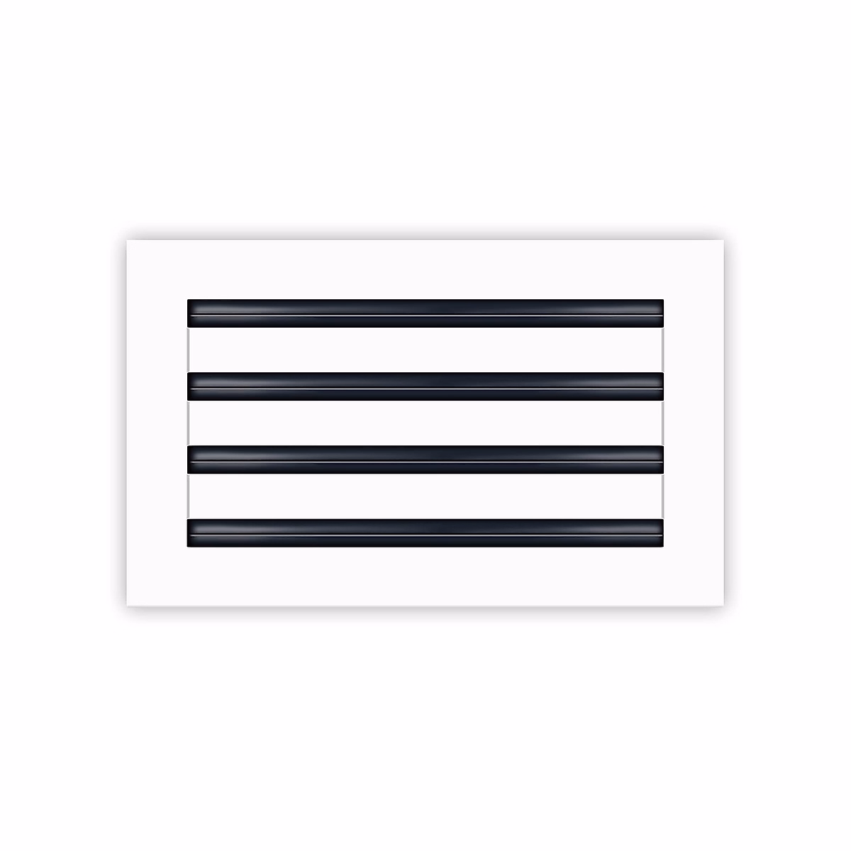 BUILDMART - 14x8 Modern AC Vent Cover - Decorative White Air Vent - Standard Linear Slot Diffuser - Register Grille for Ceiling, Walls & Floors - Texas Buildmart