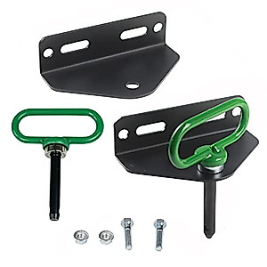 Heavy Duty Universal Zero Turn Mower Trailer Hitch with Bolts and Strong Magnet Trailer Gate Pin -1/2'' Trailer Hitch Mount Black