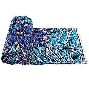 African Fabric Polyester African Ankara Print Fabric 6 Yards African Fabric by The Yard One Piece(FP180)