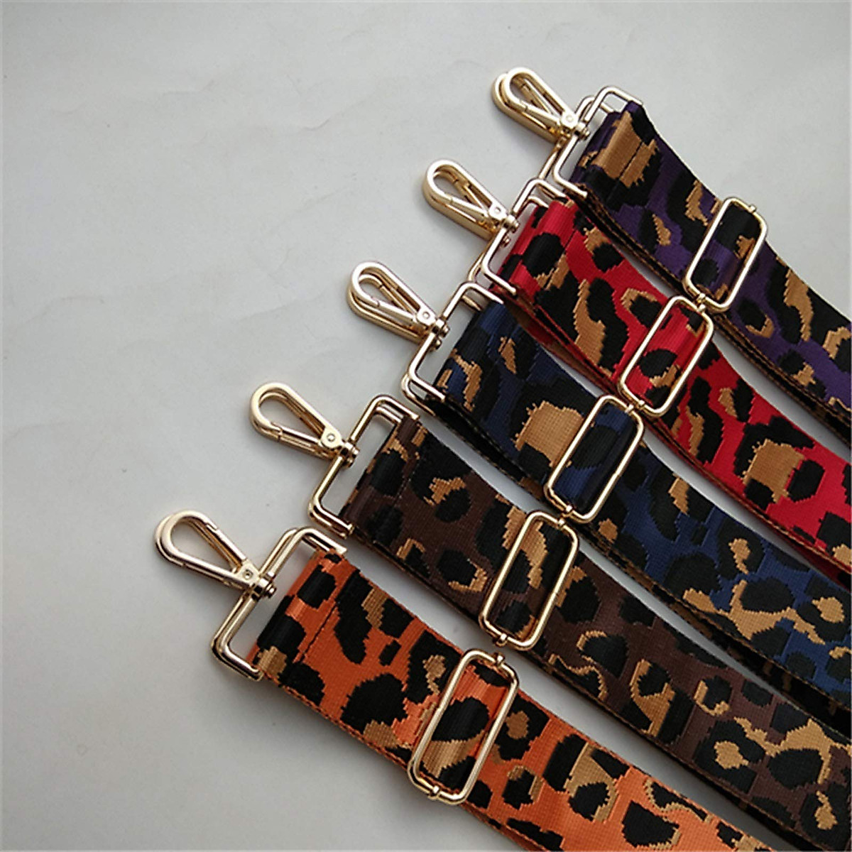 Beacone Wide Leopard Purse Strap Replacement Adjustable Crossbody Shoulder Bag Handbag Strap Belt