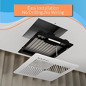 Flair Smart Vent 4x10 (White), AC Vent Cover for Floors, Walls and Ceilings. Requires Flair Puck to Operate. Compatible with Smart Thermostats and Voice Assistants.