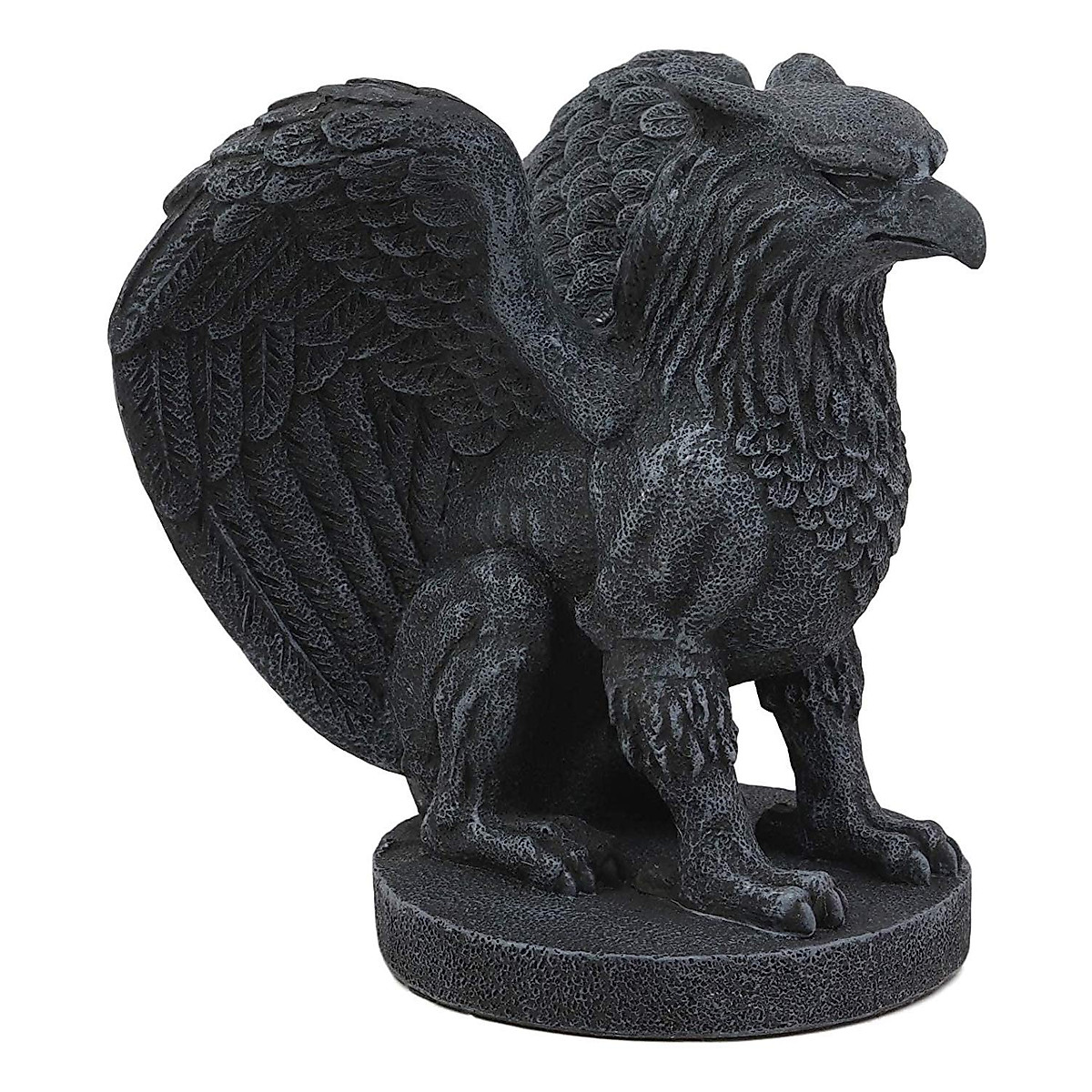 Ebros Gift Mythical Winged Griffon Griffin Eagle Lion Gargoyle Statue Faux Stone Resin Home Decor Figurine 6.75" Tall Gothic Sculptures Statues and Figurines Might and Magic Heroes and Royalty Symbol