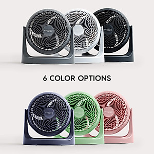 IRIS USA WOOZOO Fan, Circulator Fan, Table Air Circulator, Desk Fan, Fan for Bedroom, 3 Speeds, 52ft Max Air Distance, 11.5 Inches, 360° Adjustable Tilt, 30 db Low Noise, Green