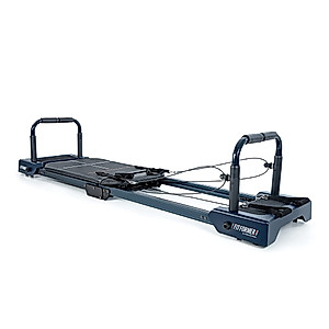 FitFormer by Pilates ProWorks - Folding Pilates Reformer Machine for Home Workout with Real Resistance Springs, Foldable Pilates Reformer 2 Platforms and Space-Saving Design - Pilates Reformer