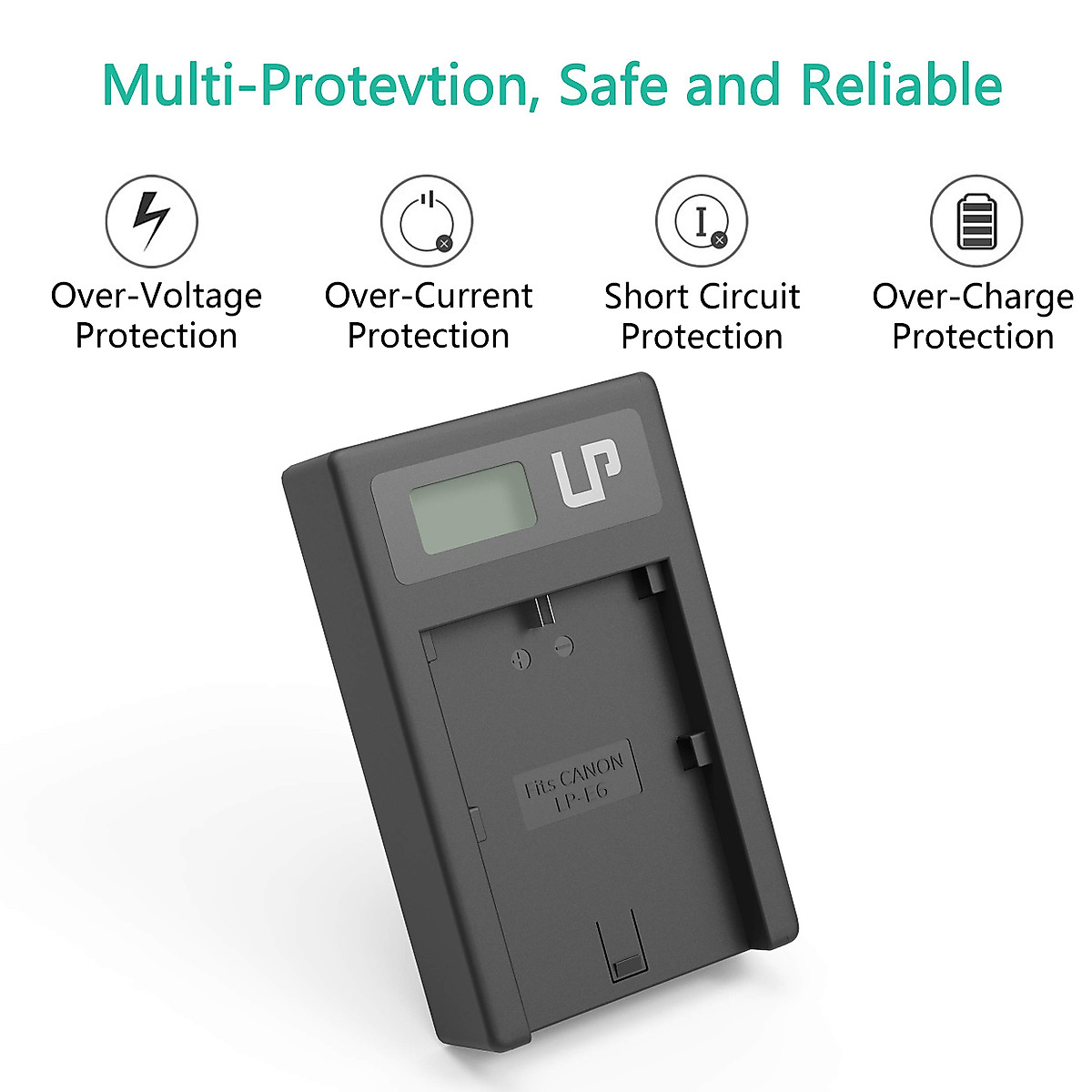 LP-E6 LP E6N Battery Charger, LP Charger Compatible with Canon EOS 90D, 80D, 70D, 60D, 60DA, 7D Mark II, 7D, 6D Mark II, 6D, 5D Mark IV, 5D Mark III, 5D Mark II, 5DS, 5DS R, R5, R6 DSLR Cameras & More