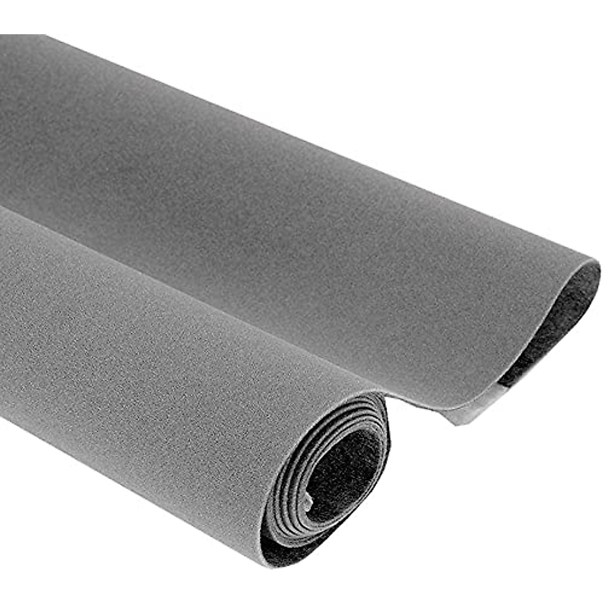 14.5"x78.7" Self Adhesive Velvet Drawer Liner Roll Felt Fabric Velvet Flocking Liner for Jewelry Drawer Box Shelf Crafts (Grey)