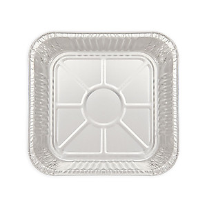 Stockroom Plus 50 Pack 8x8 Disposable Aluminum Foil Pans for Baking, Square Trays for Meal Prep