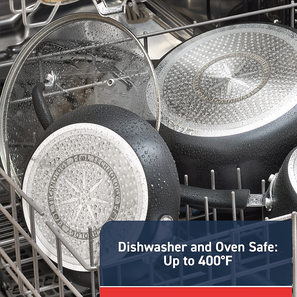 T-fal E93802 Professional Total Nonstick Thermo-Spot Heat Indicator Fry Pan, 8-Inch, Black, 2100086426