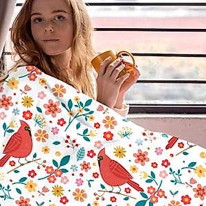 Cardinal Bird Throw Blanket - Cardinal Gifts for Women Girl Super Soft Flannel Blanket for Sofa Couch Bed Camping Travel - Plush Warm Cozy Bed Home Decor for All Seasons, 40"x50"for Kids/Baby